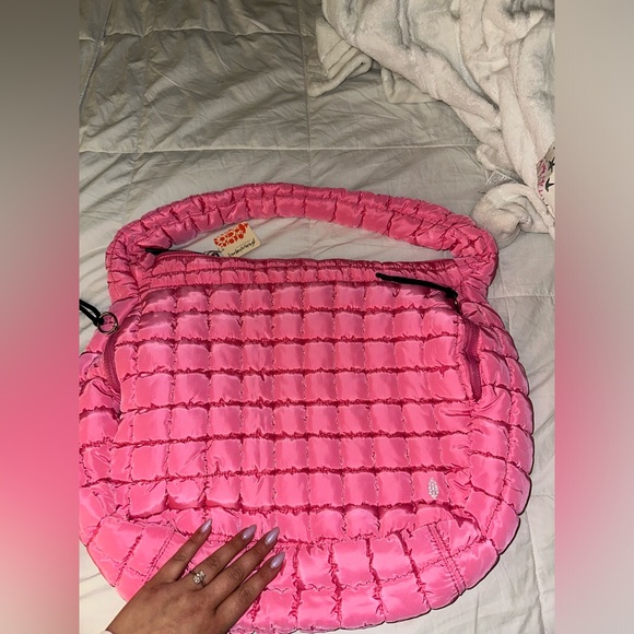 Free People | Bags | Fp Quilted Bubblegum Carryall | Poshmark